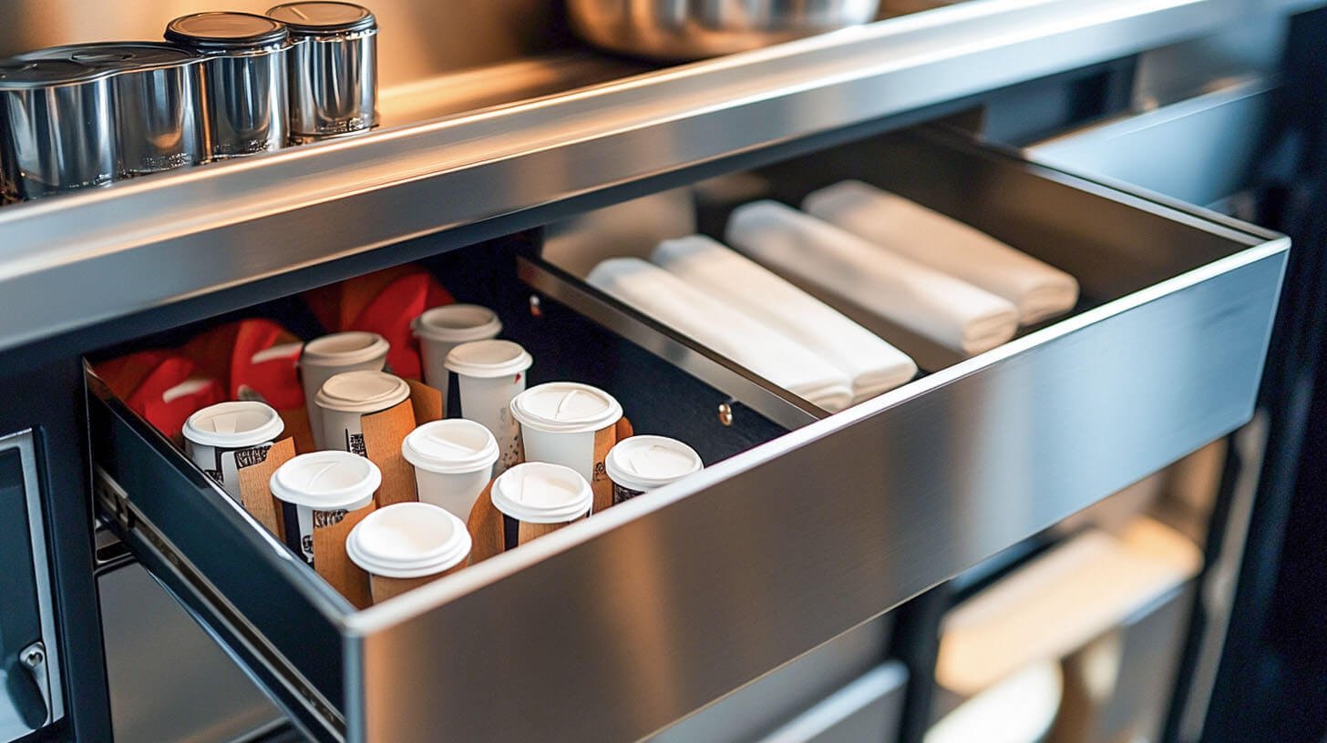 Heavy-Duty Stainless Drawer Slides for Food Trucks – Maximum Durability ...