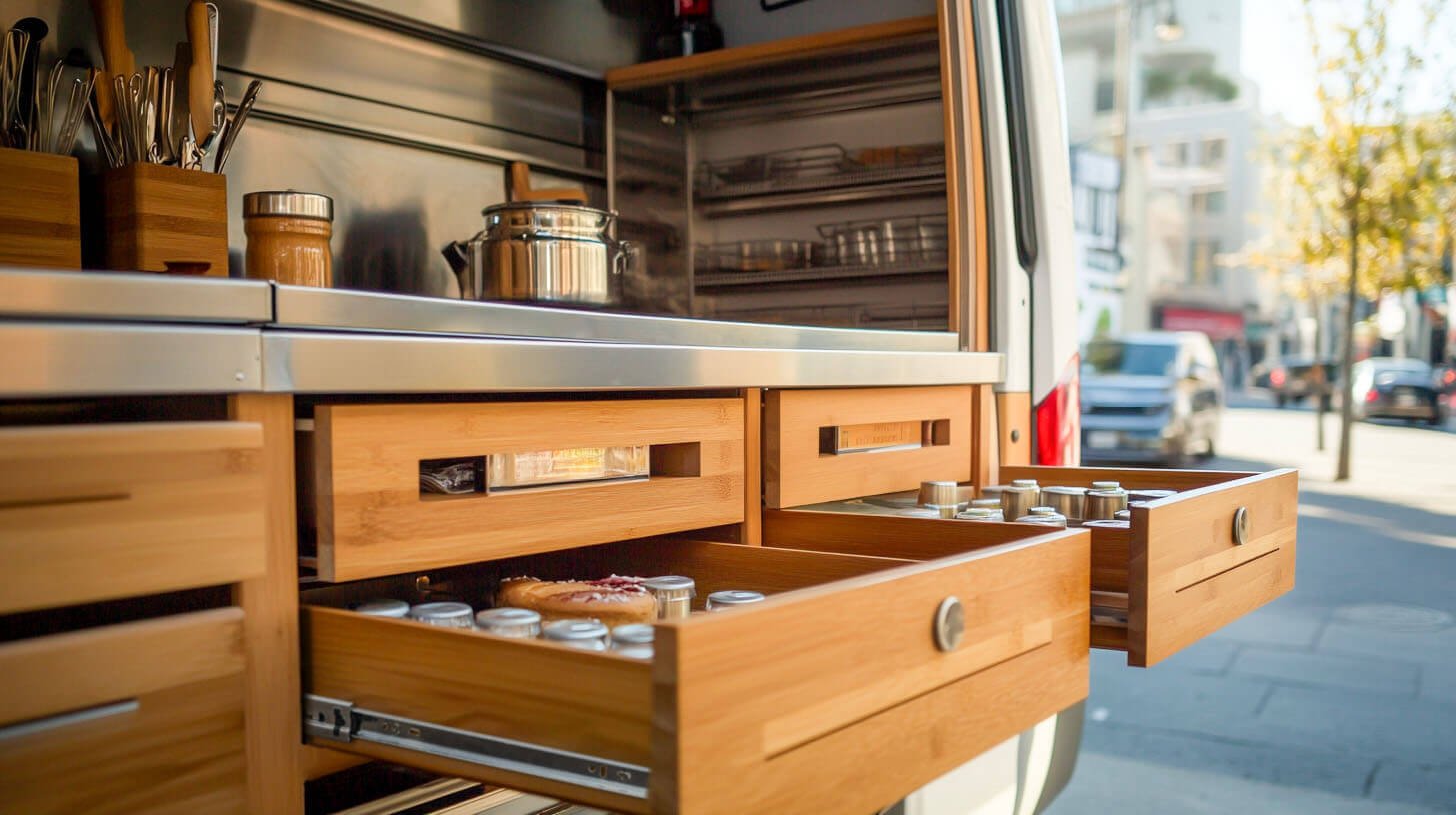 Heavy-Duty Stainless Drawer Slides for Food Trucks – Maximum Durability ...